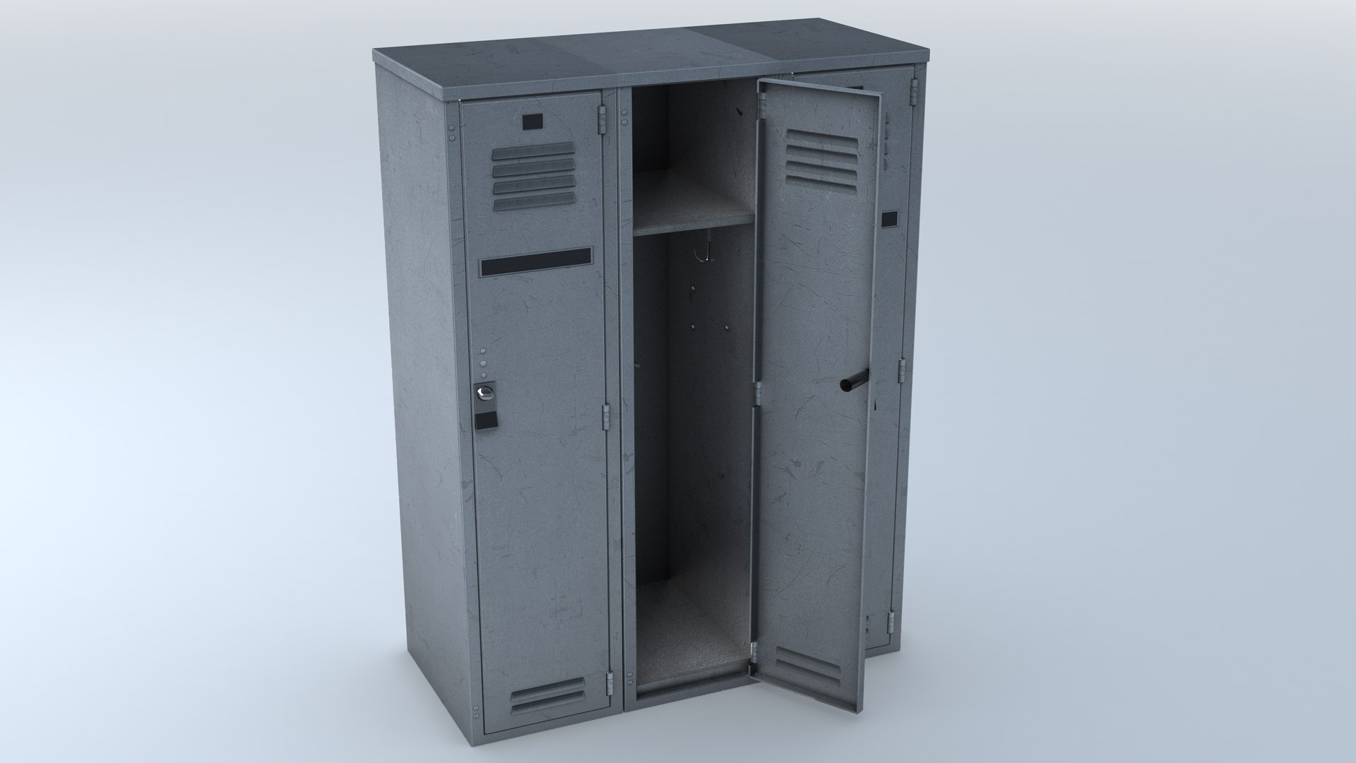 3d Model Metal Lockers