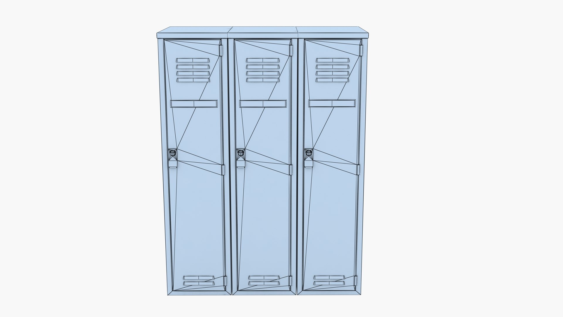 3d Model Metal Lockers