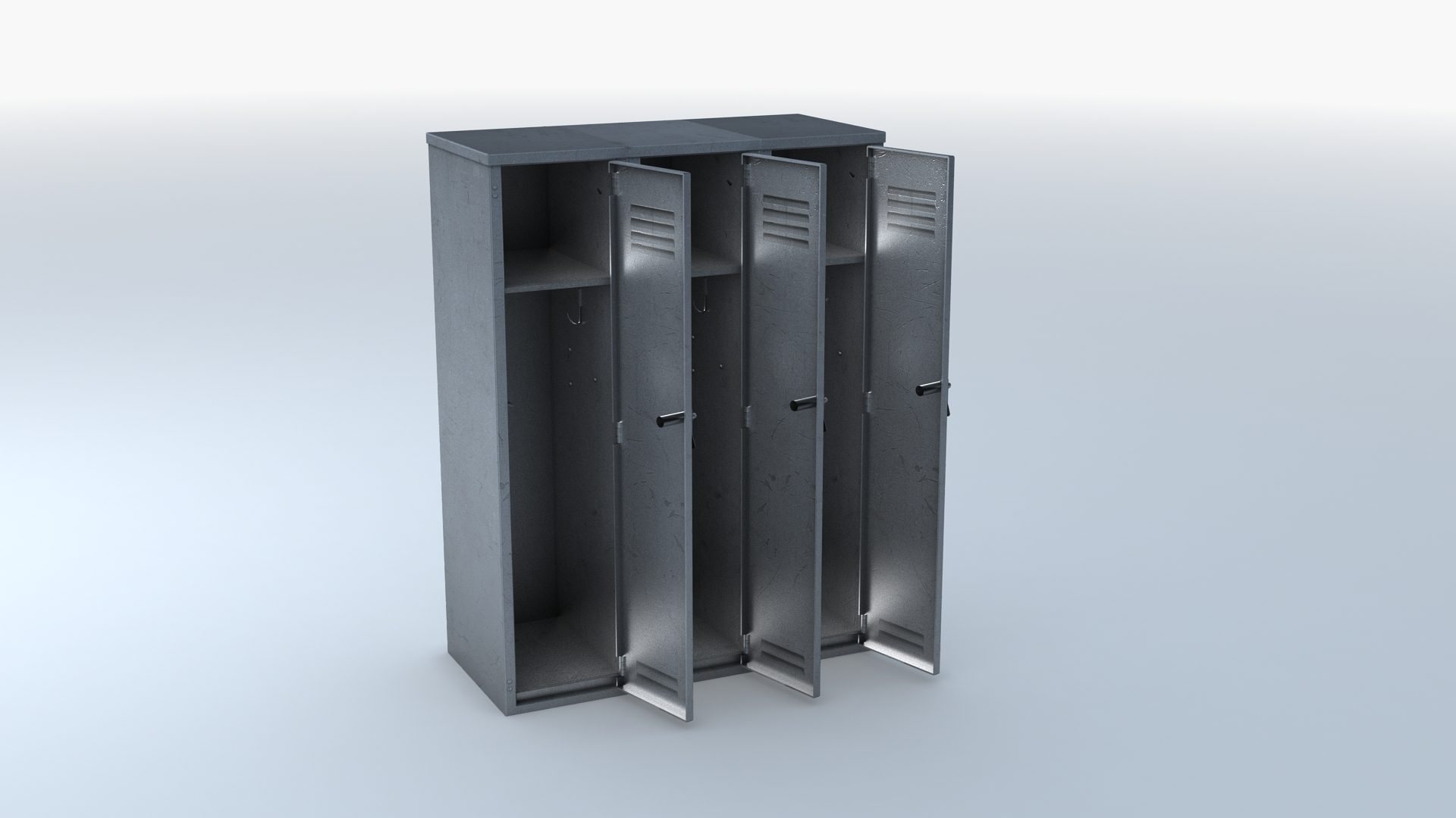3d Model Metal Lockers