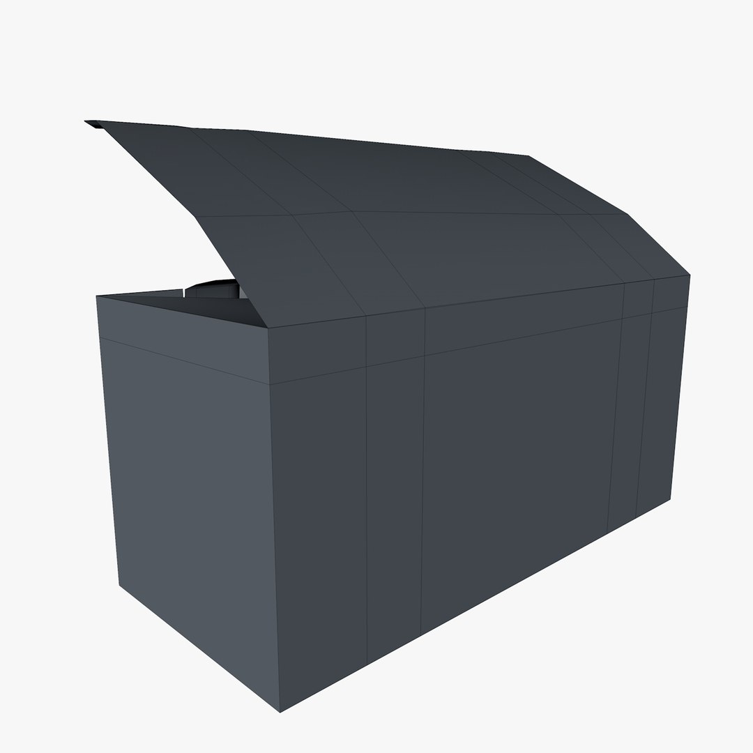 Free Cardboard Box 3d Model