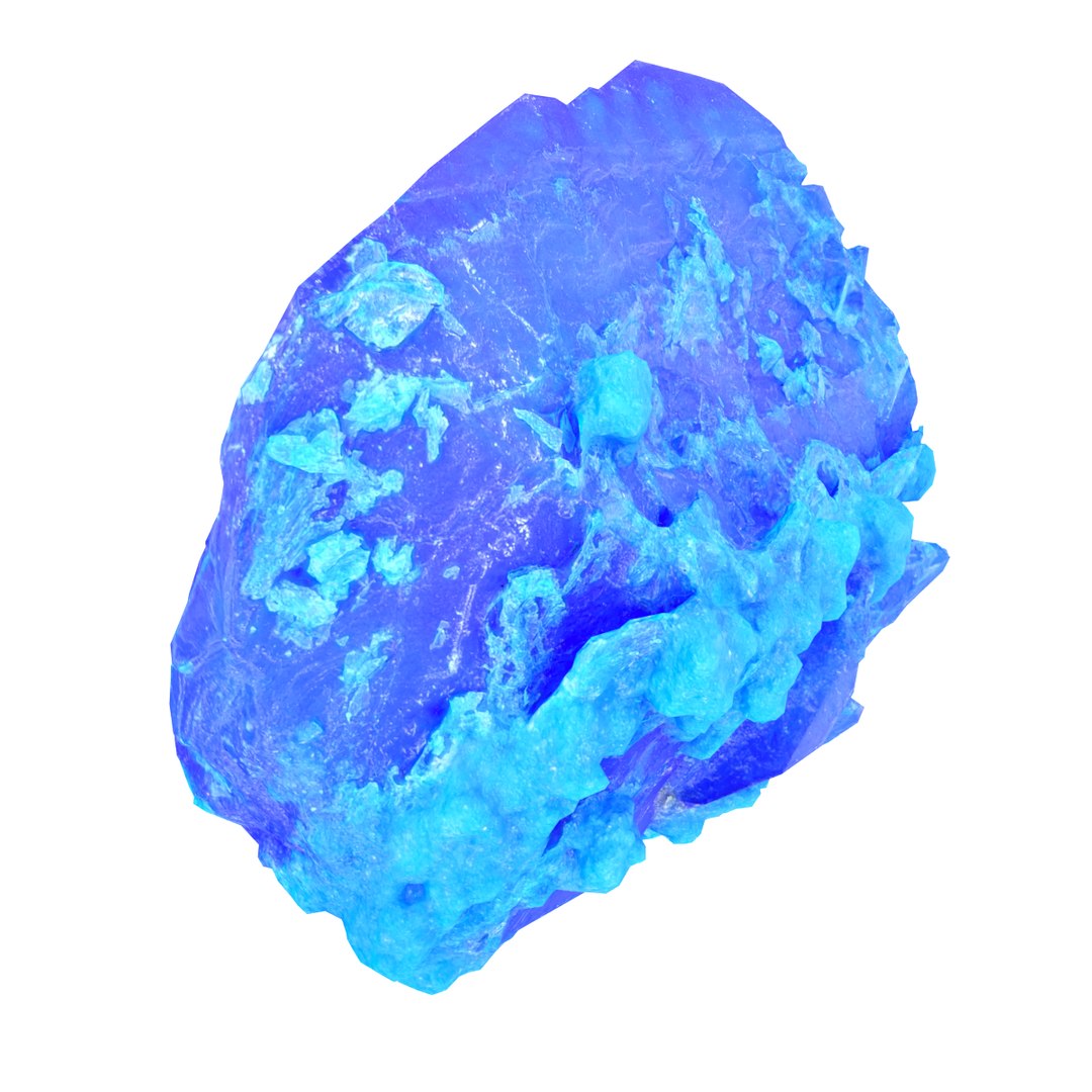 Blue Salt Crystal 3D - TurboSquid 1219892