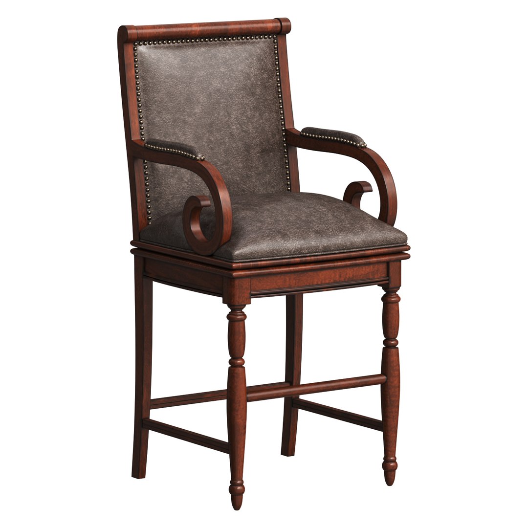 Braxton Bar Stool 3D Model - TurboSquid 2296966