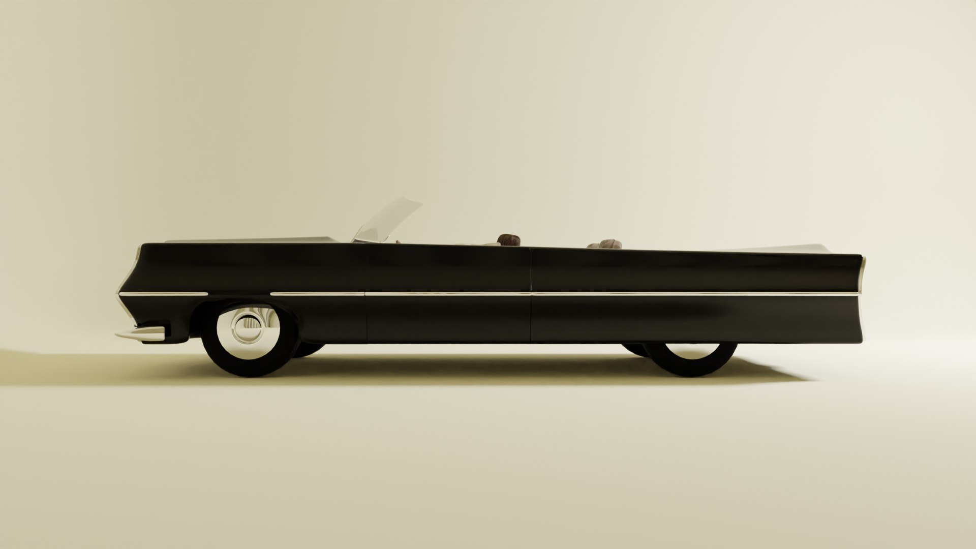 3D Classic American Convertible 70s - TurboSquid 1828764