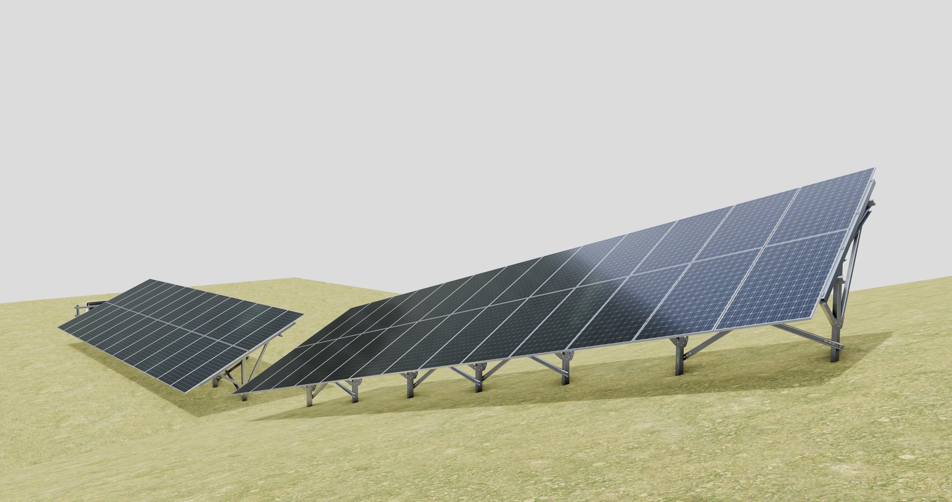 3D Single Column Solar Construction Type-3 Model - TurboSquid 2319165