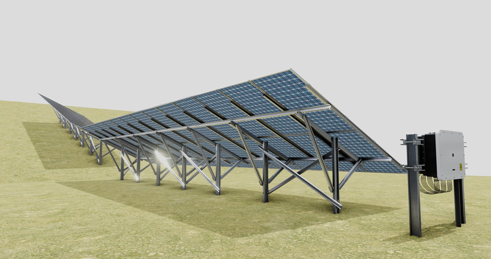 3D Single Column Solar Construction Type-3 Model - TurboSquid 2319165