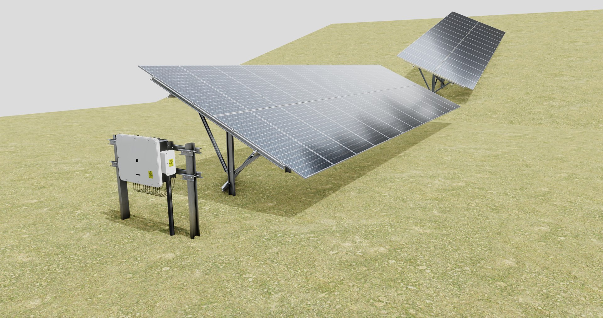 3D Single Column Solar Construction Type-3 Model - TurboSquid 2319165