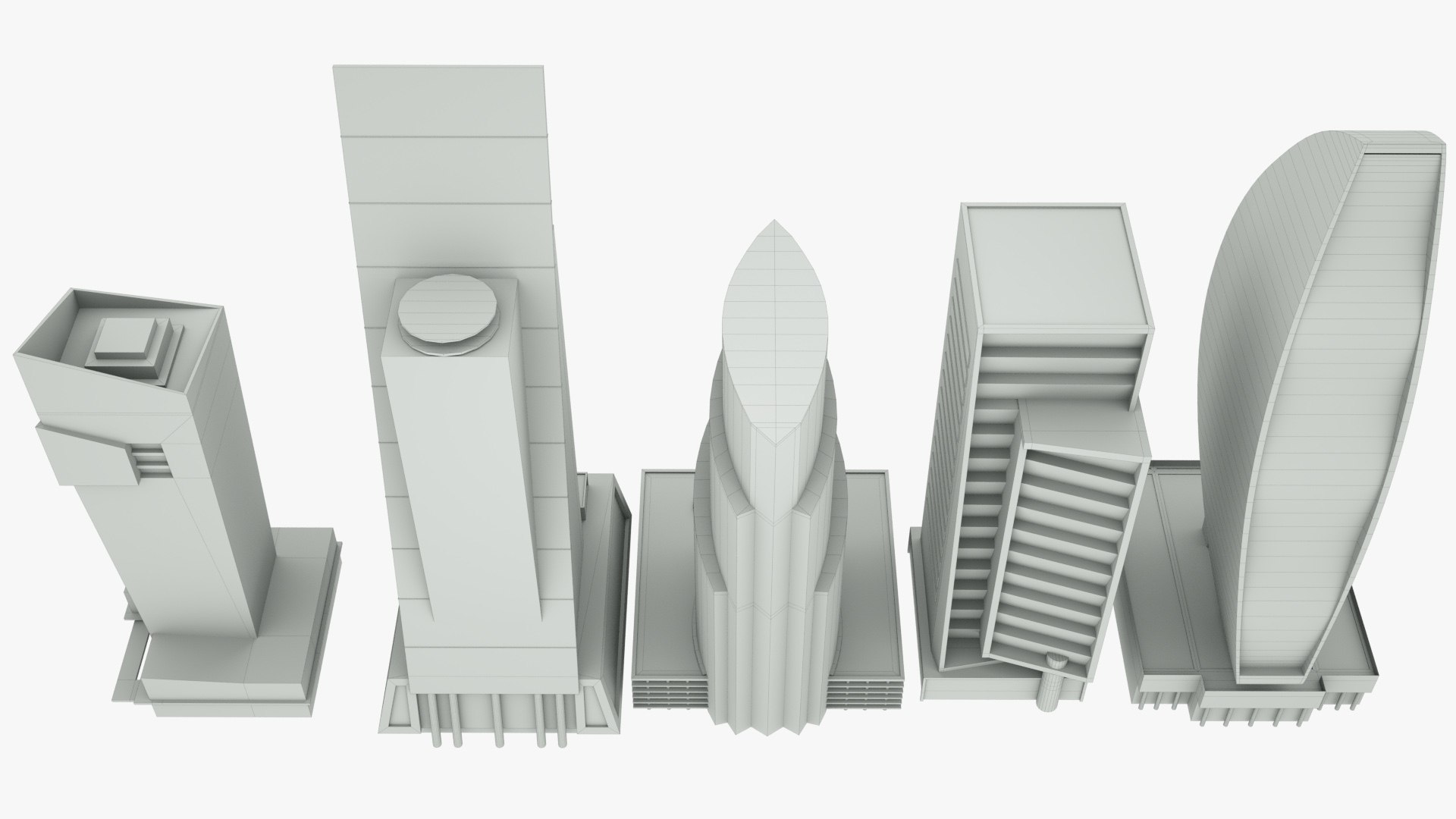 Dubai Skyscrapers 3D Model - TurboSquid 1485739
