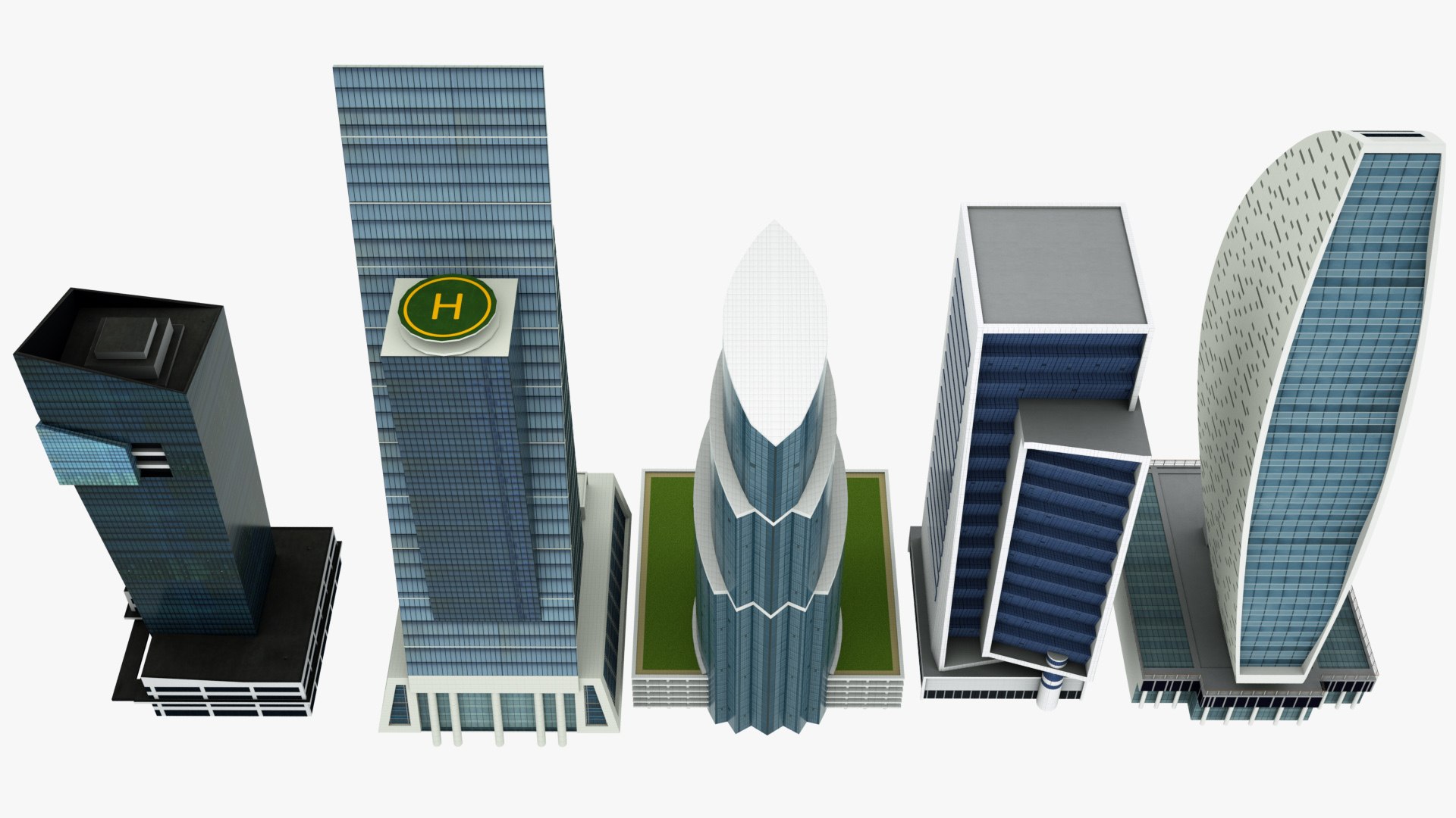 Dubai Skyscrapers 3D Model - TurboSquid 1485739