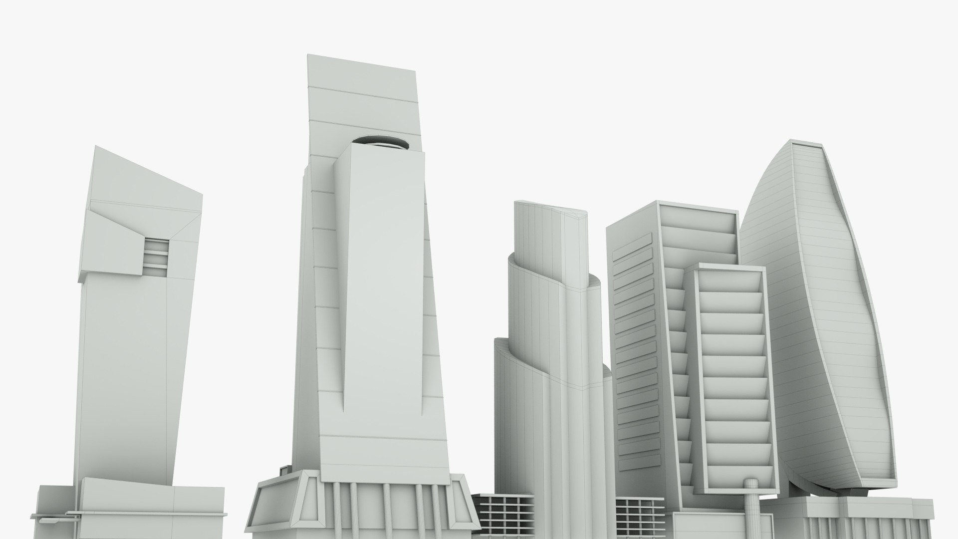 Dubai Skyscrapers 3D Model - TurboSquid 1485739