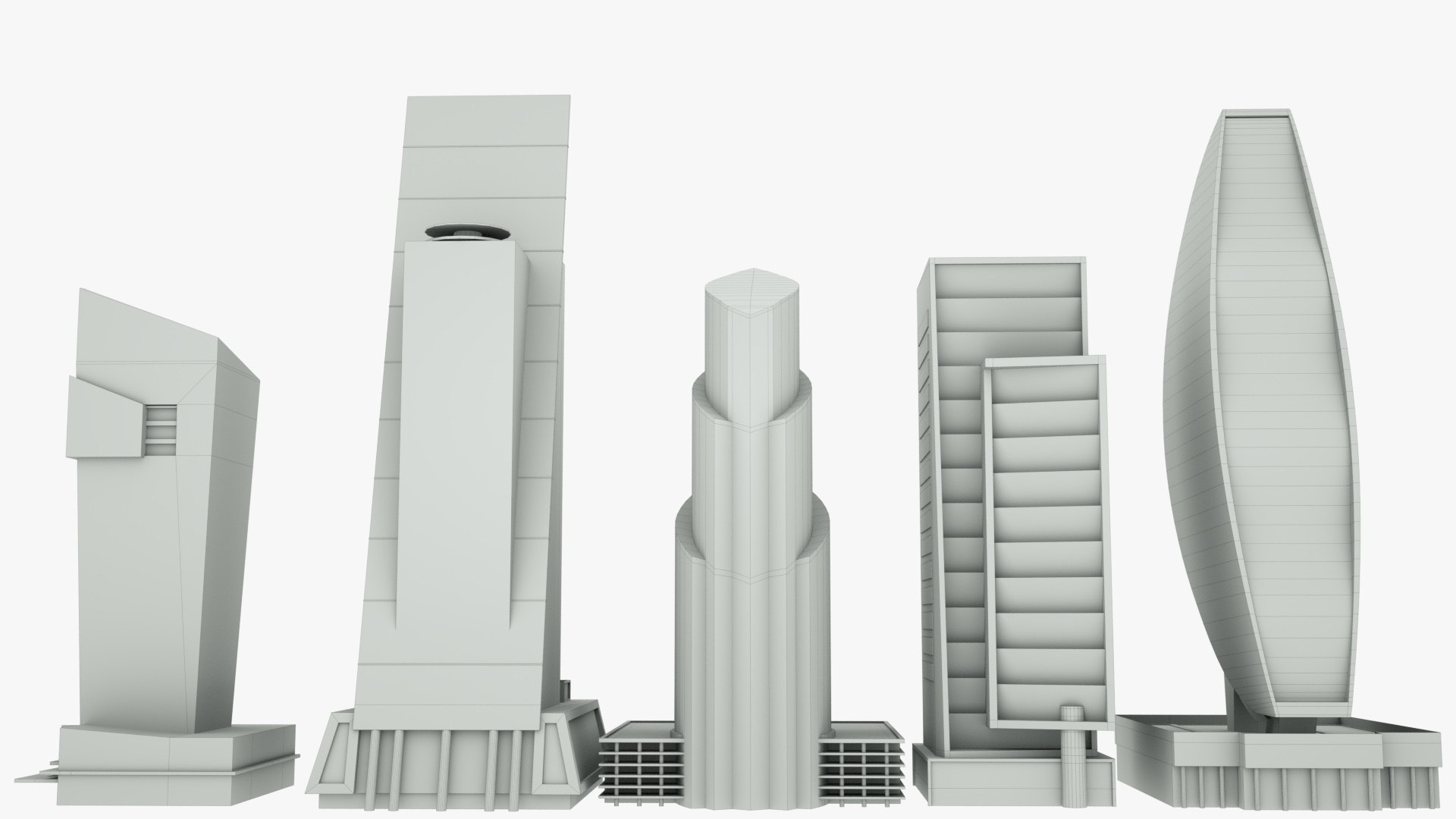 Dubai Skyscrapers 3D Model - TurboSquid 1485739