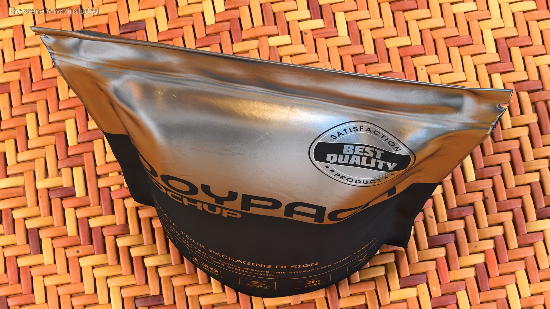 Doy Pack With Zipper Mockup Black 3D - TurboSquid 1922135