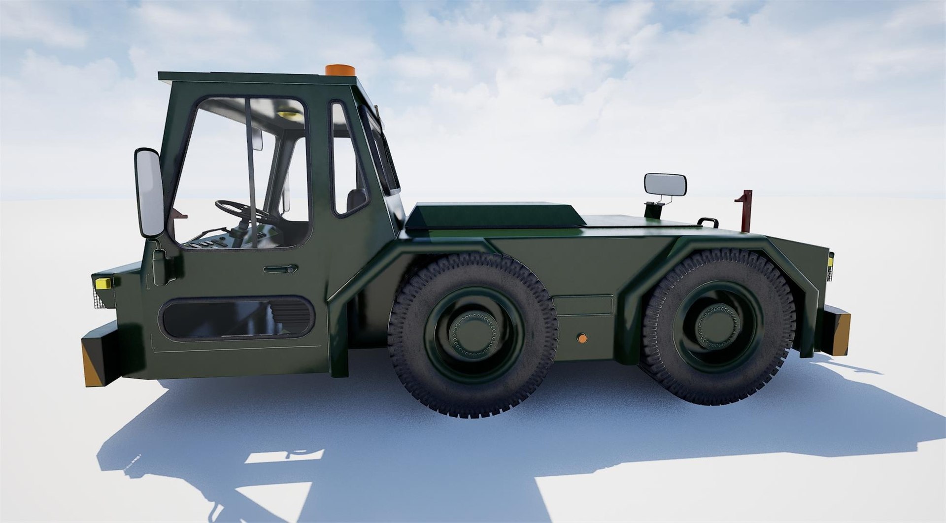 Airport Ground Tractor 3D Model - TurboSquid 2418948