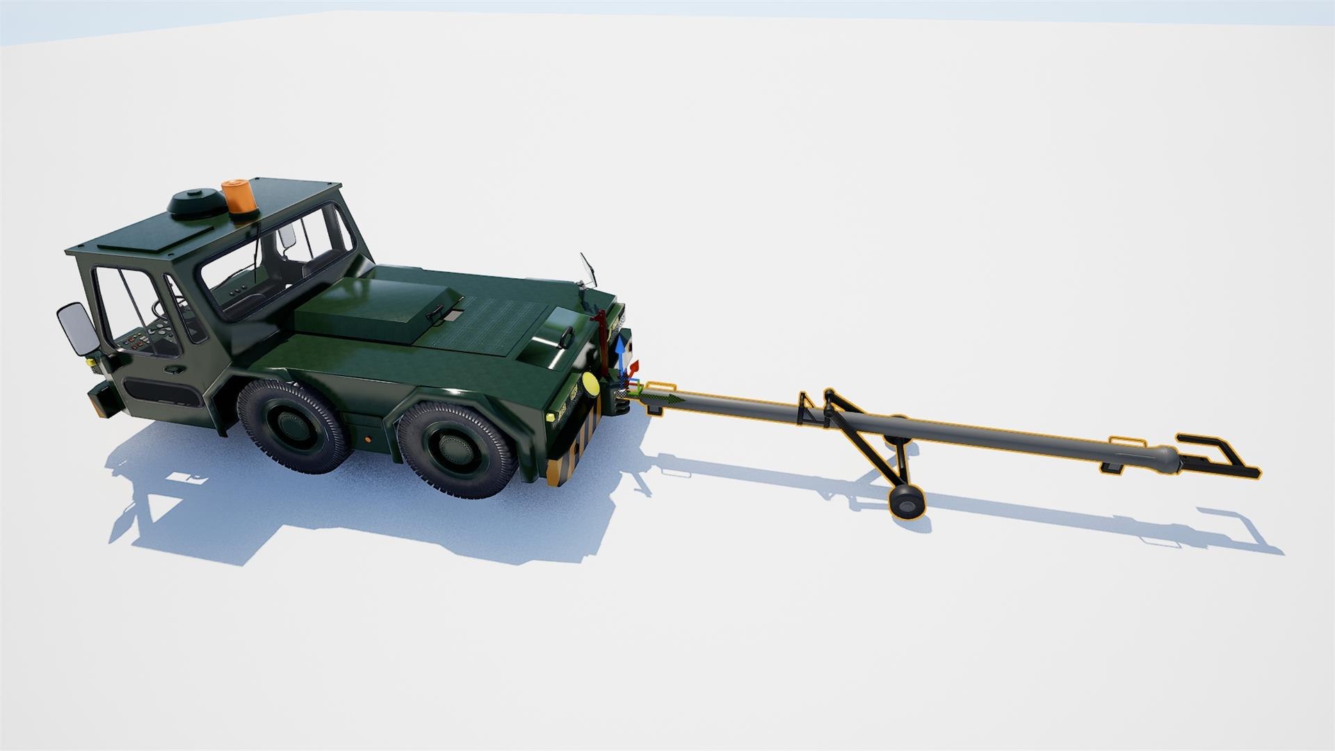 Airport Ground Tractor 3D Model - TurboSquid 2418948