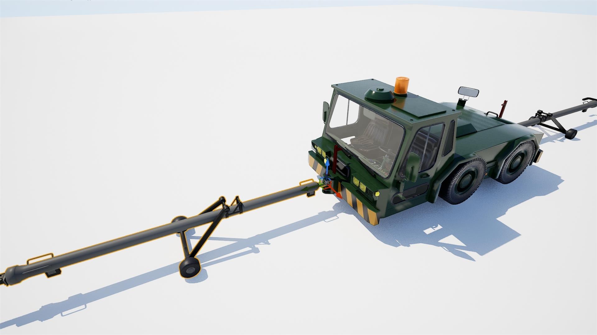 Airport Ground Tractor 3D Model - TurboSquid 2418948