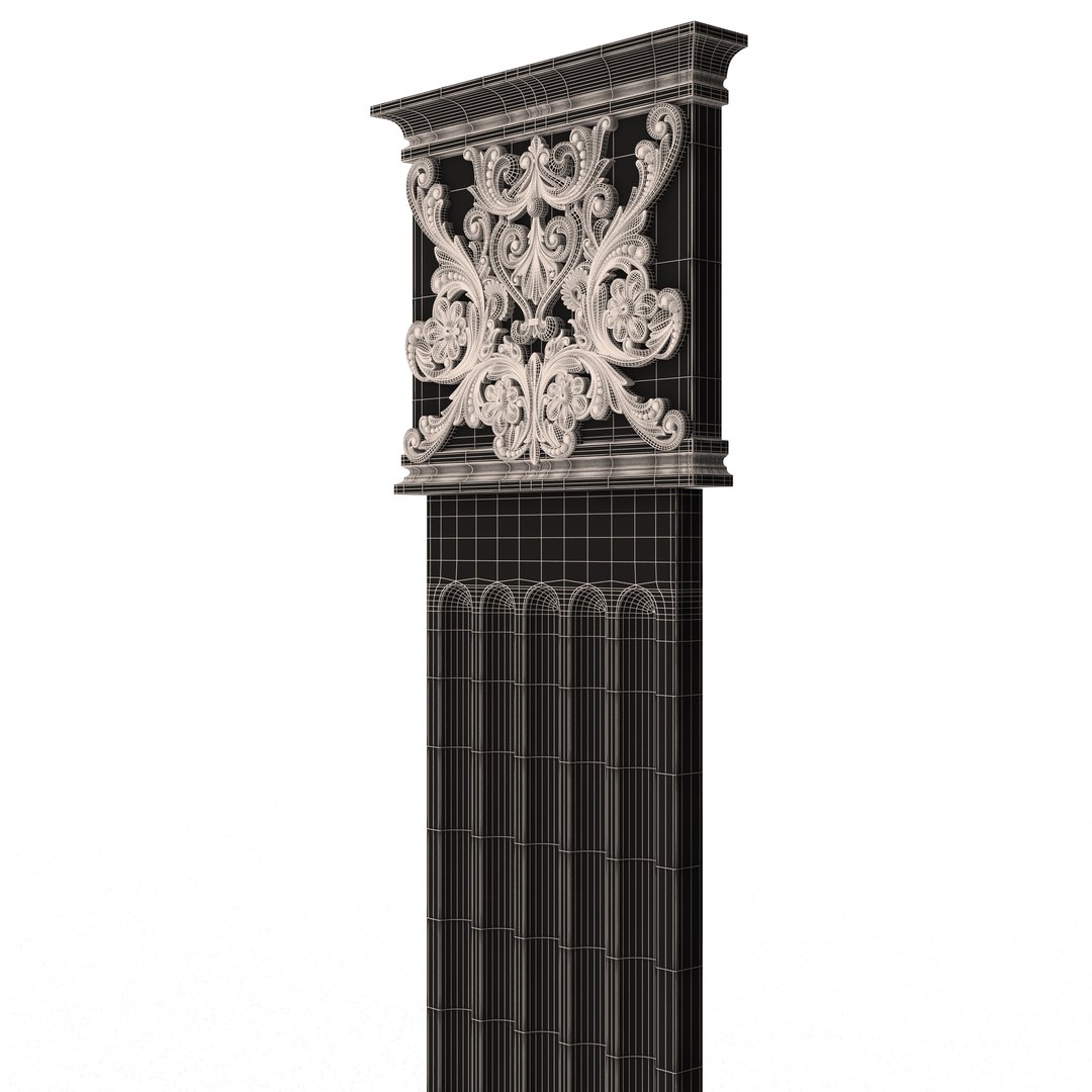 3D Column Capital 0901 Model - TurboSquid 2159062