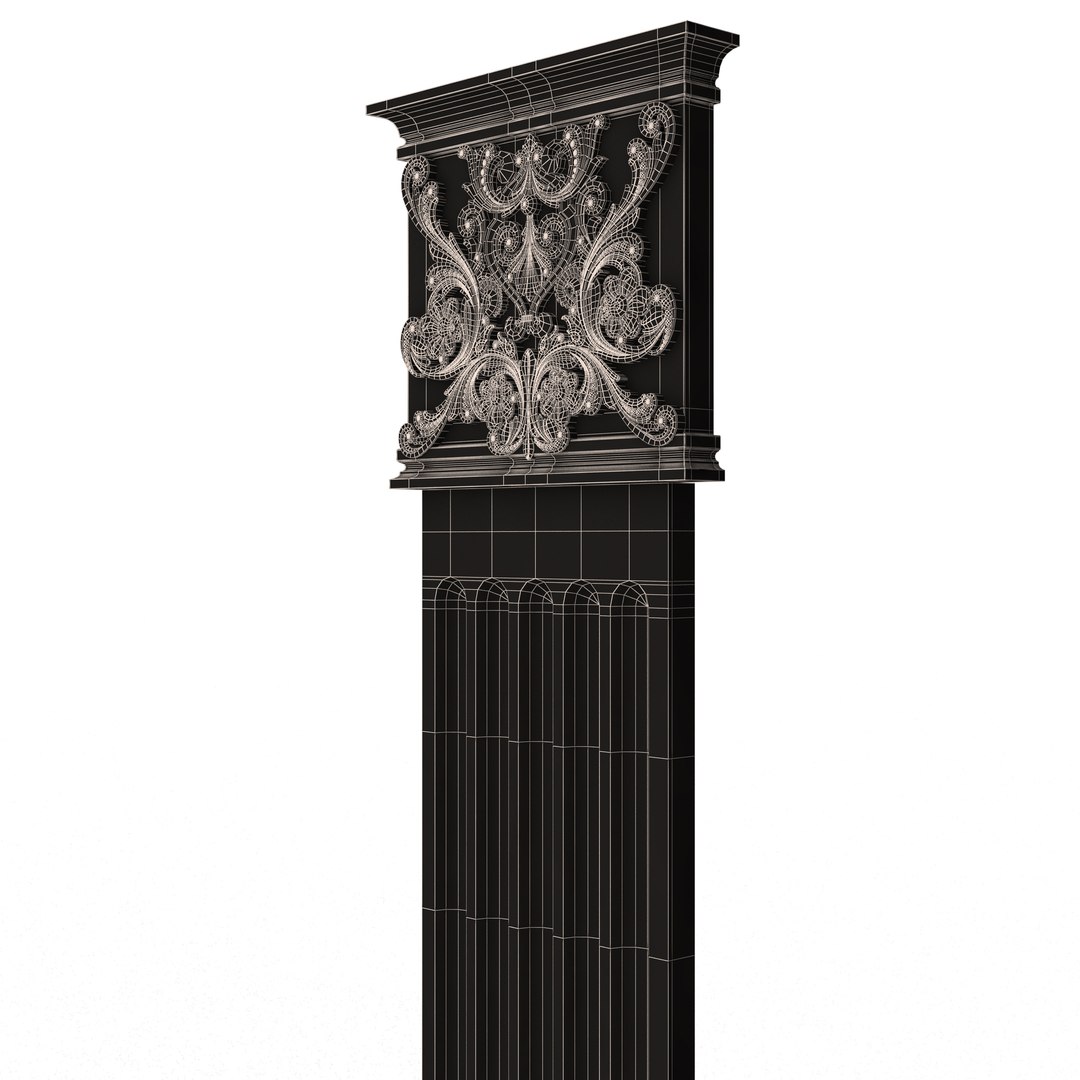3D Column Capital 0901 Model - TurboSquid 2159062