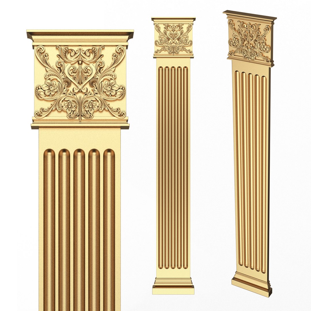 3D Column Capital 0901 Model - TurboSquid 2159062