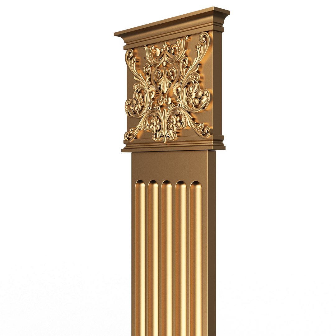 3D Column Capital 0901 Model - TurboSquid 2159062