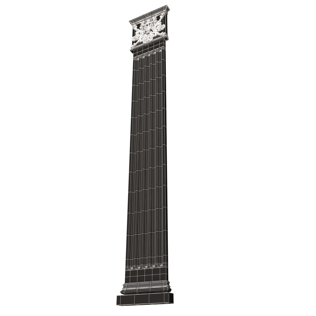 3D Column Capital 0901 Model - TurboSquid 2159062