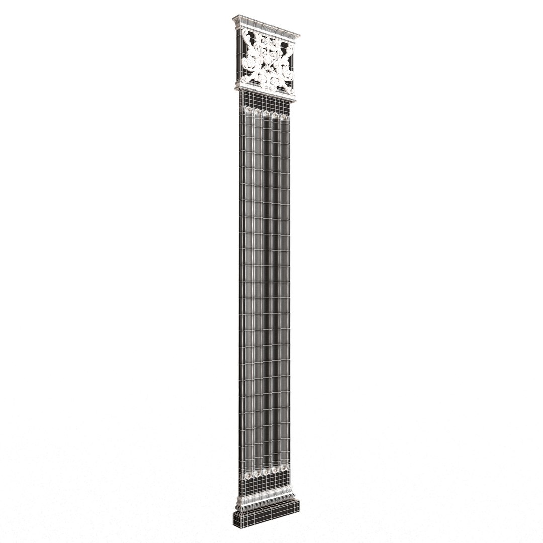 3D Column Capital 0901 Model - TurboSquid 2159062