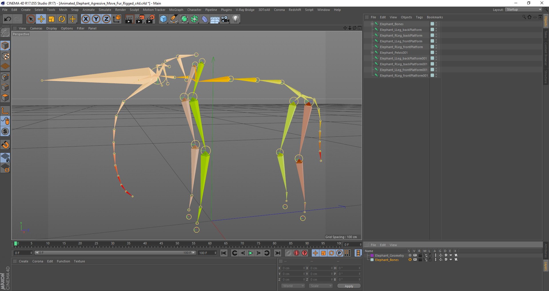 Elephant agressive animal rigged 3D - TurboSquid 1565196