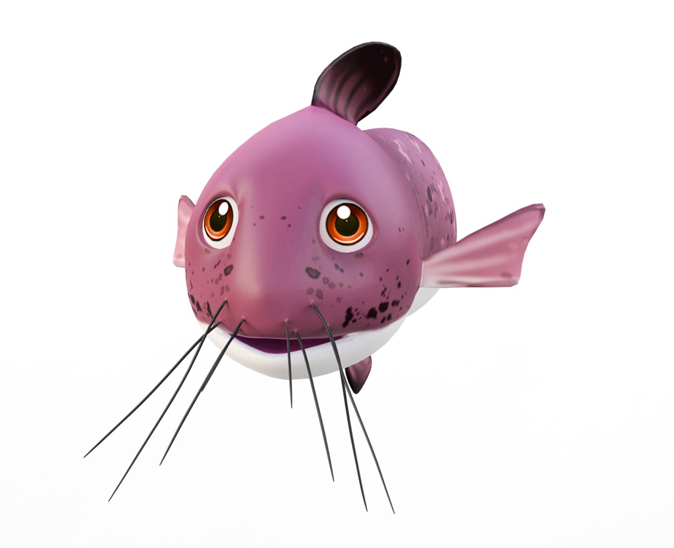 Black Eeltail Catfish Toon Fish 3D Model - TurboSquid 1585503