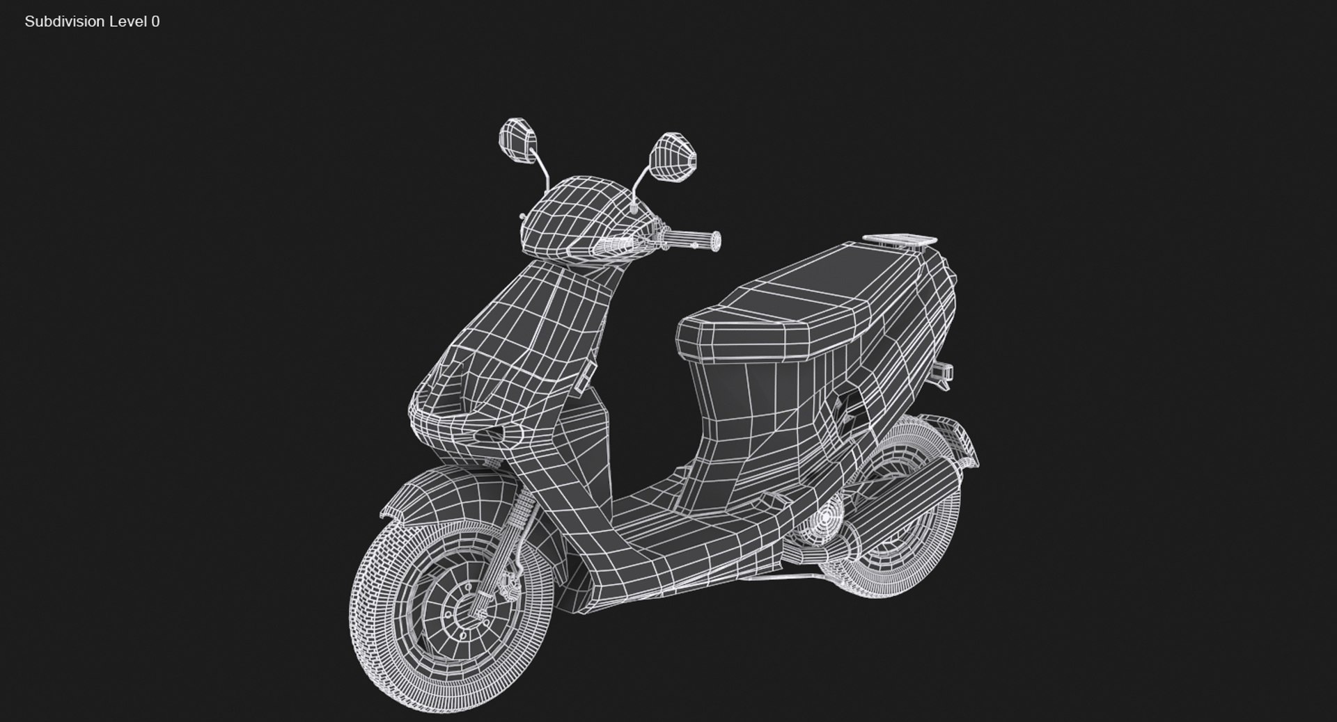 3d model modern scooter