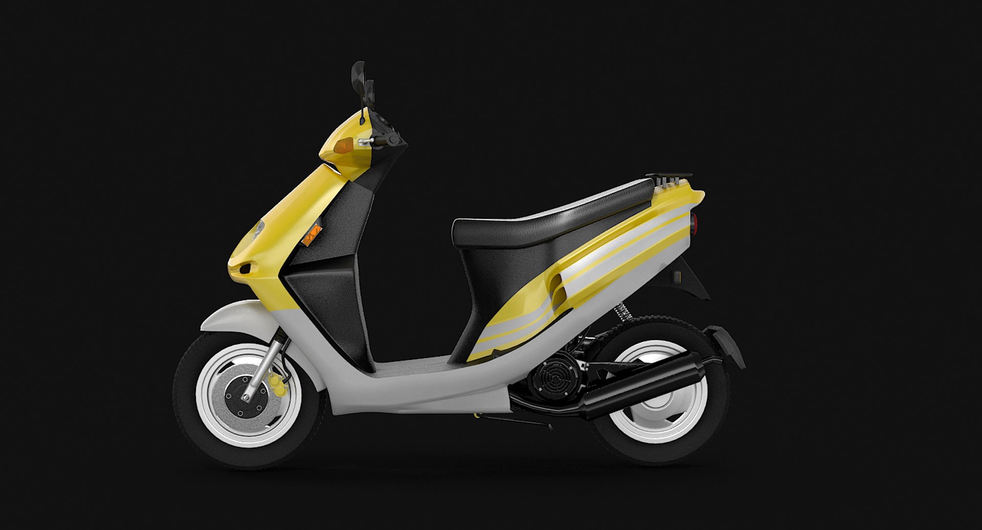 3d model modern scooter