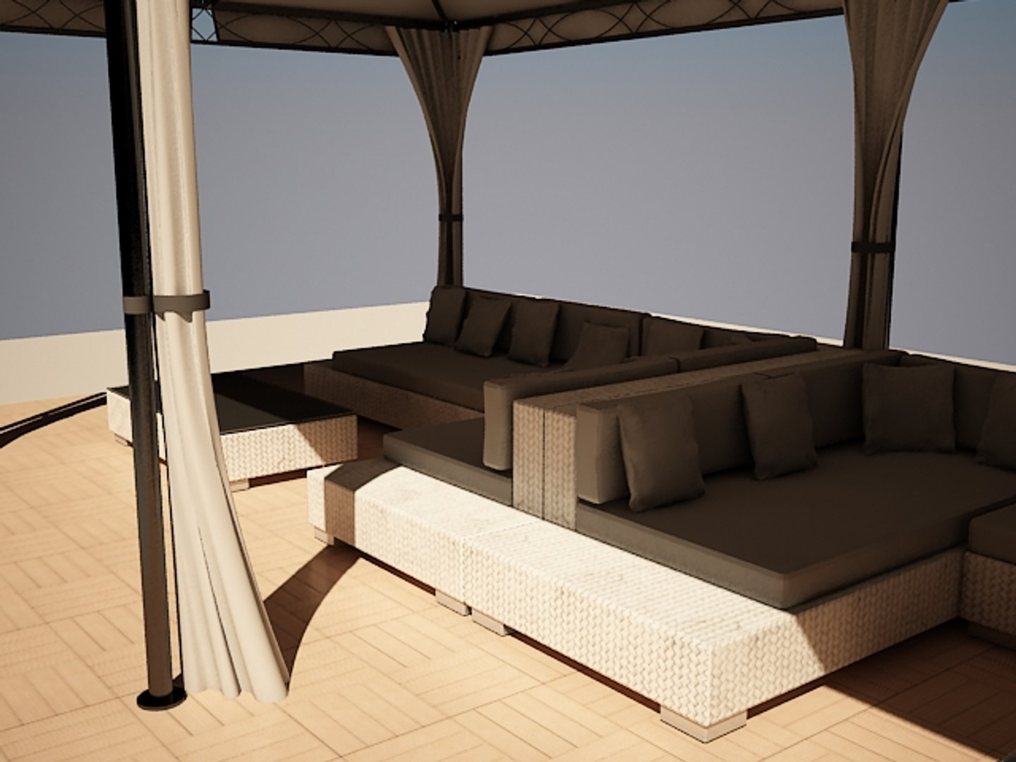 Tent Sofas Exterior 3d Max