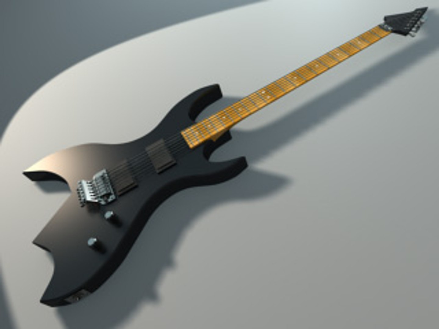 3d Model Electric Guitar Rich
