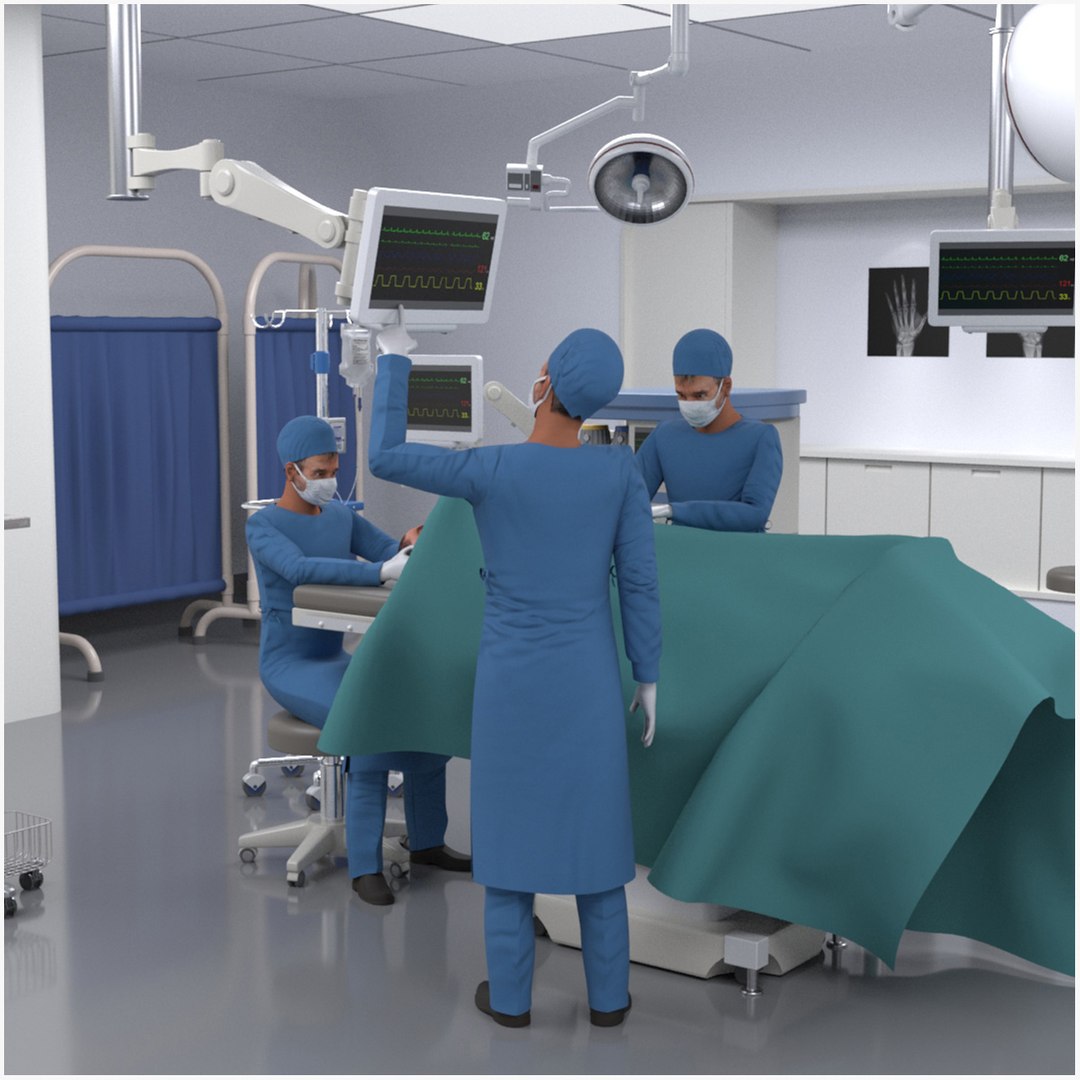 Perioperative Room 3D Model - TurboSquid 2064564