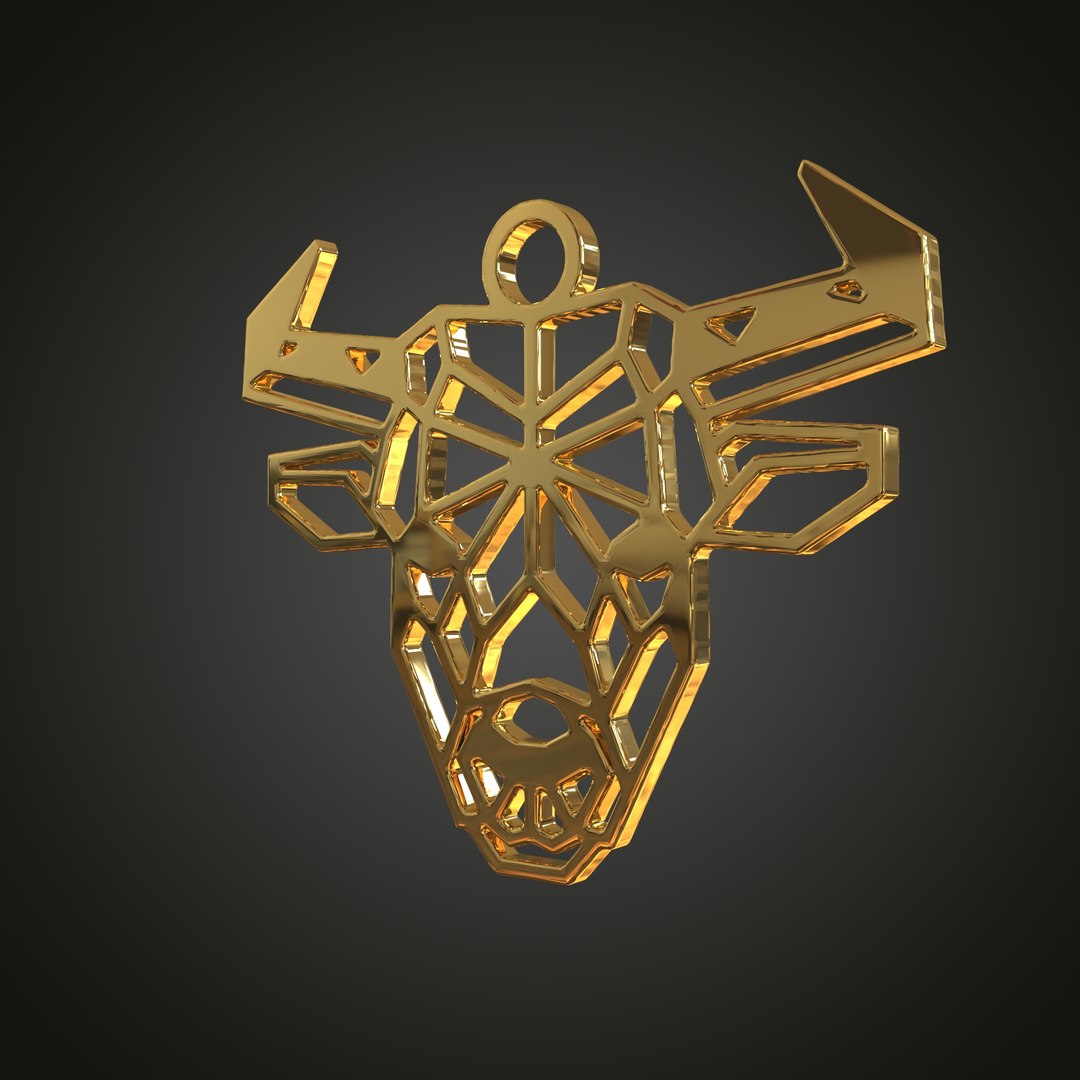 Linear Bull Pendant 3D - TurboSquid 1909650