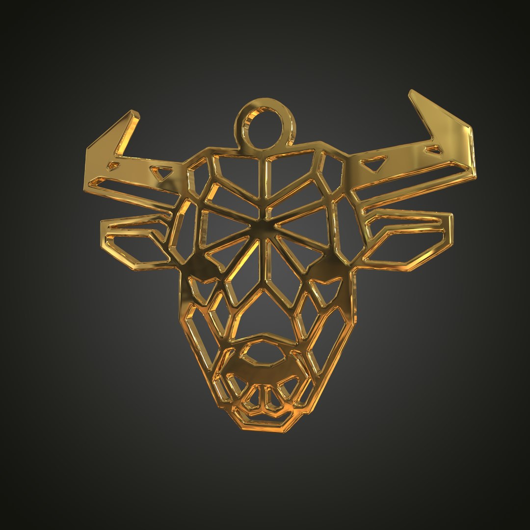 Linear Bull Pendant 3D - TurboSquid 1909650