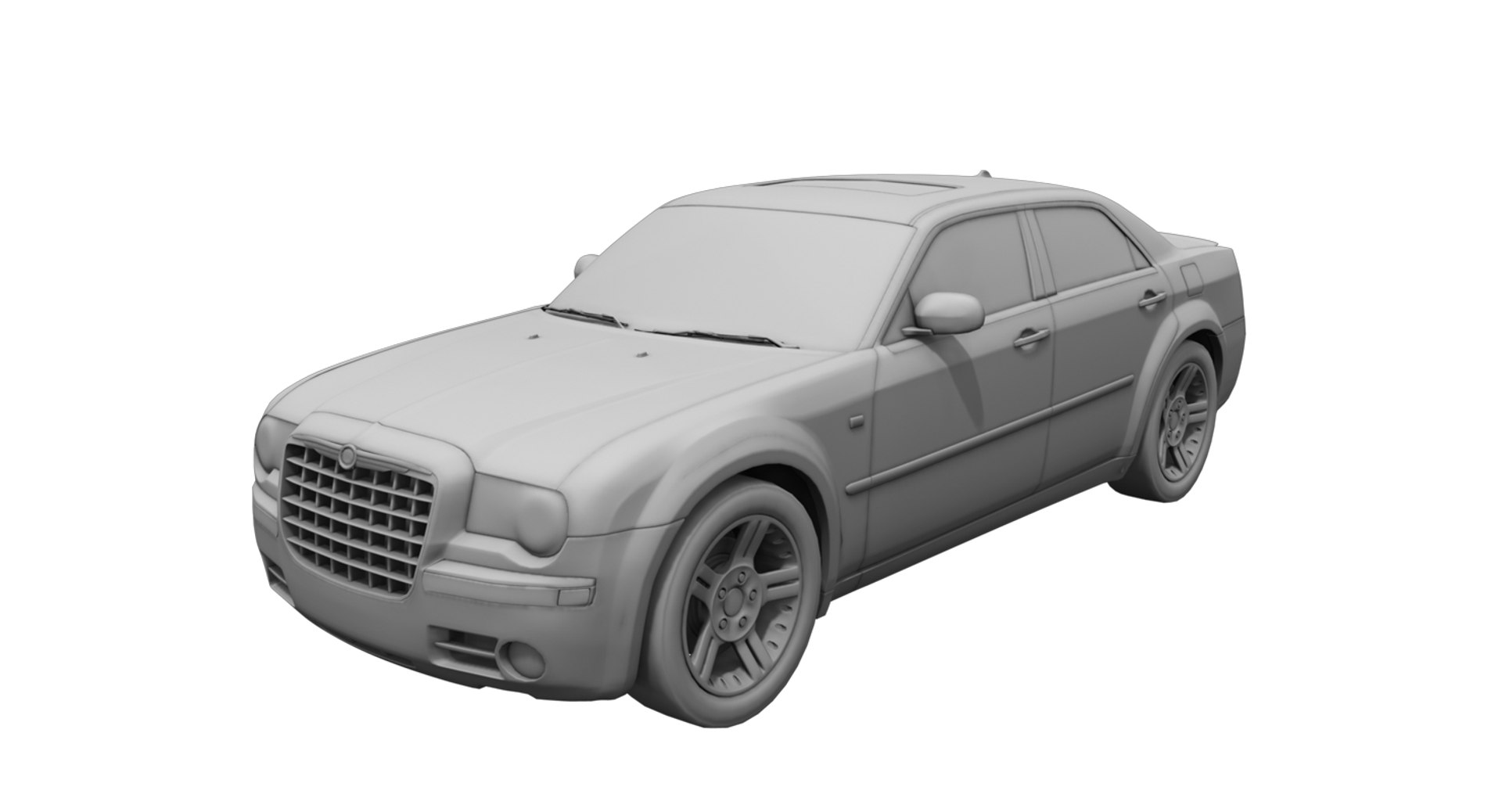 Chrysler 300 car 3D model - TurboSquid 1540690