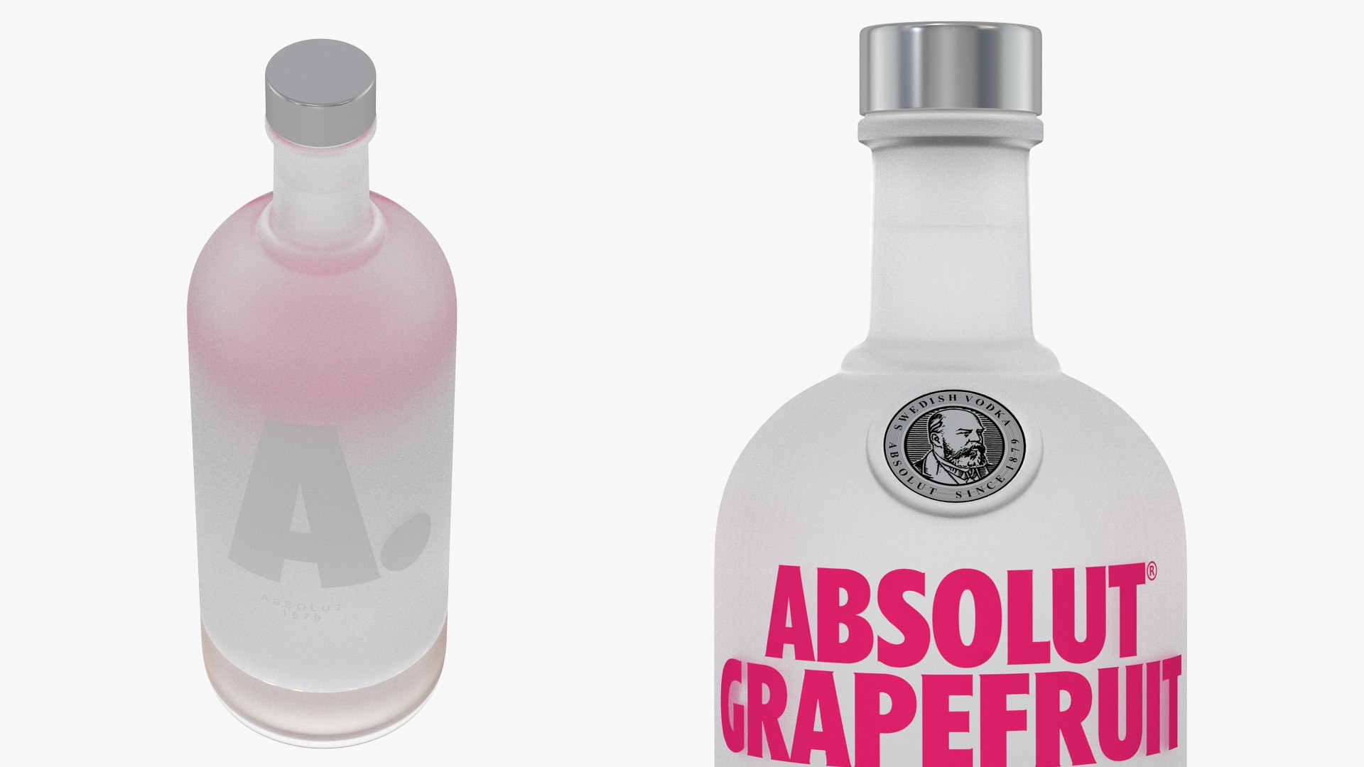 3D grapefruit vodka absolut alcoholic model - TurboSquid 1692978