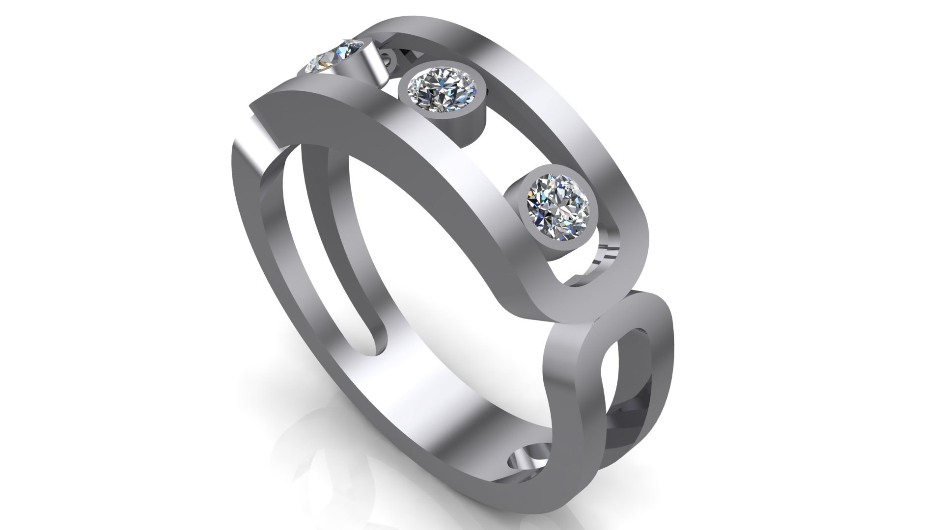 Messika Ring 8 3D Model - TurboSquid 2019080