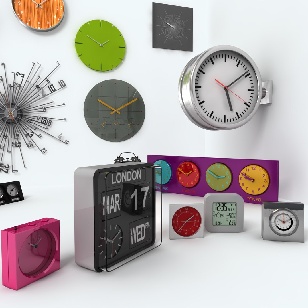 3d clocks model