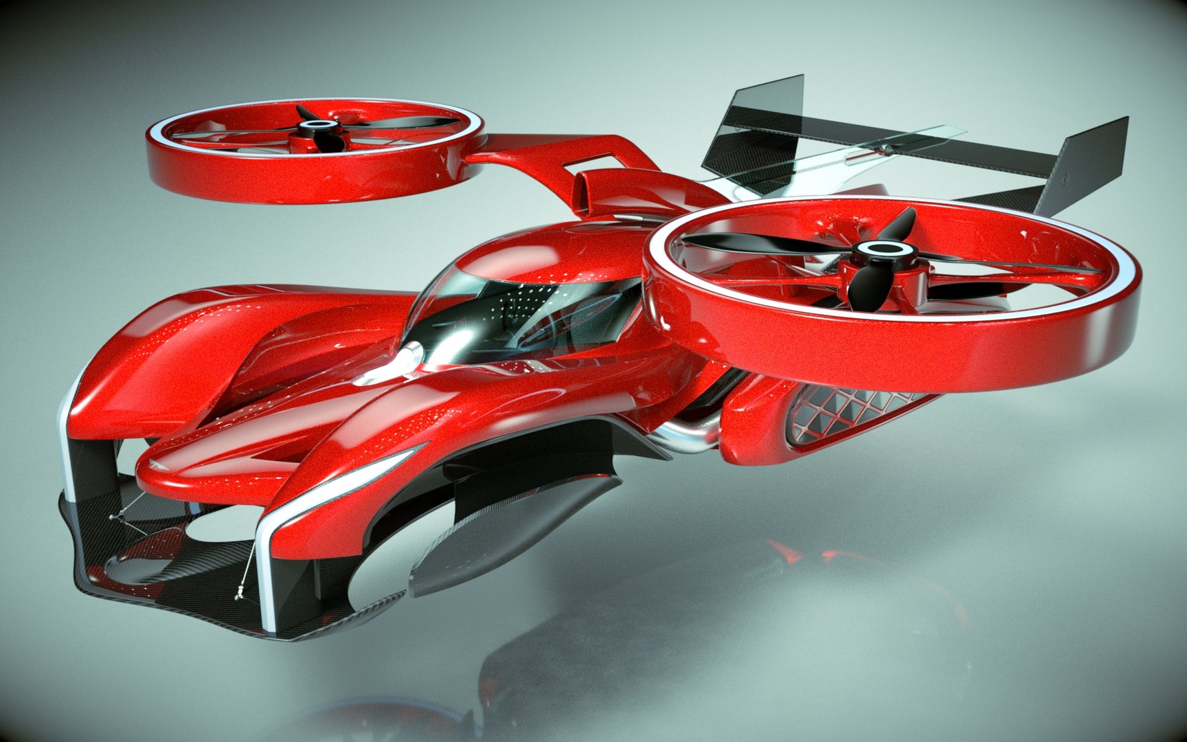 T Copter Car 50 3D model - TurboSquid 1976396