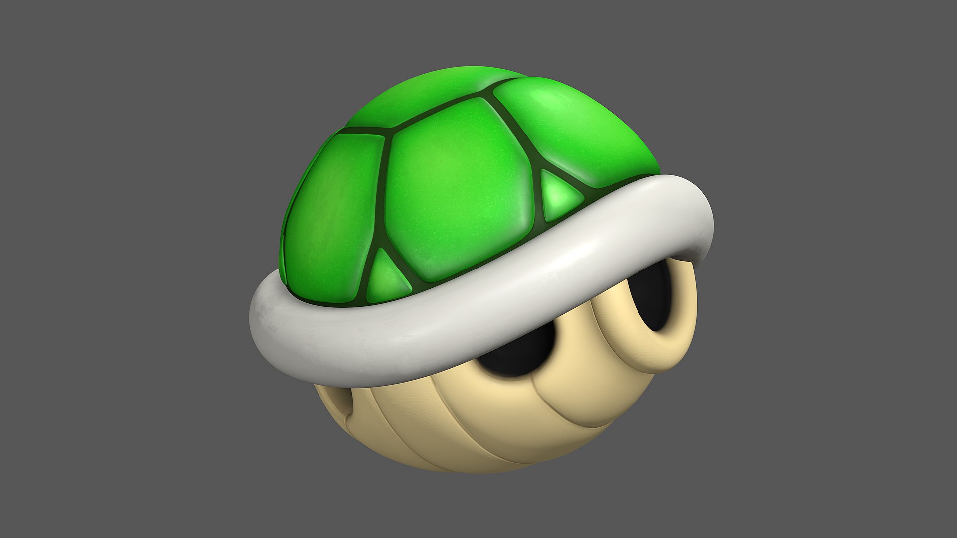 3D Mario Bros Koopa Shell Green Cinematic TurboSquid 2059829