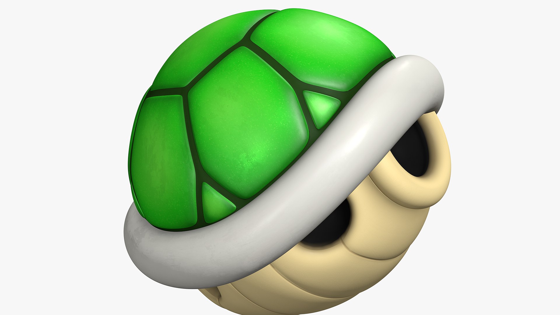 Mario Bros Koopa Shell Green Cinematic 3D Model - TurboSquid 2059829