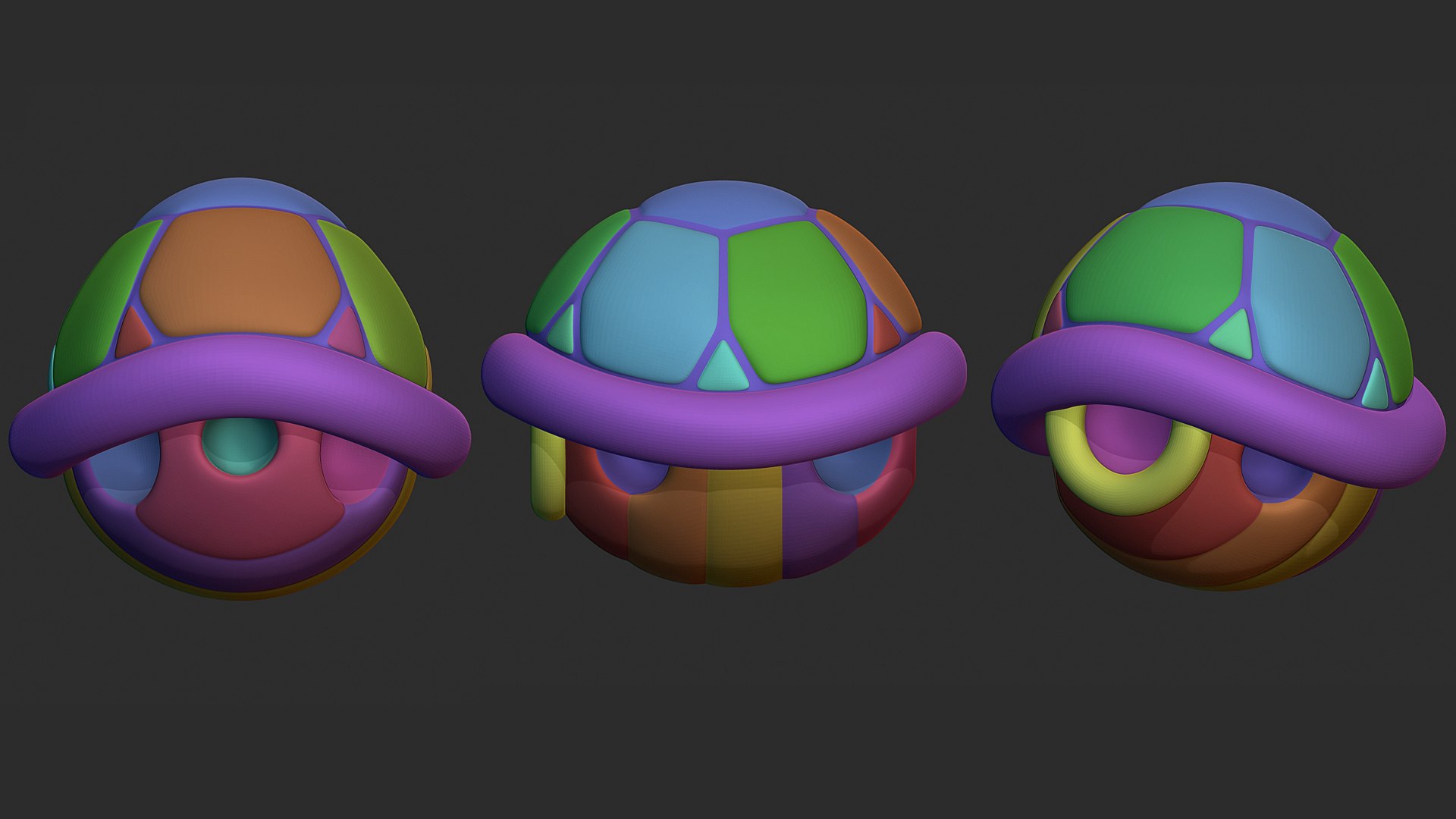 Mario Bros Koopa Shell Green Cinematic 3D Model - TurboSquid 2059829