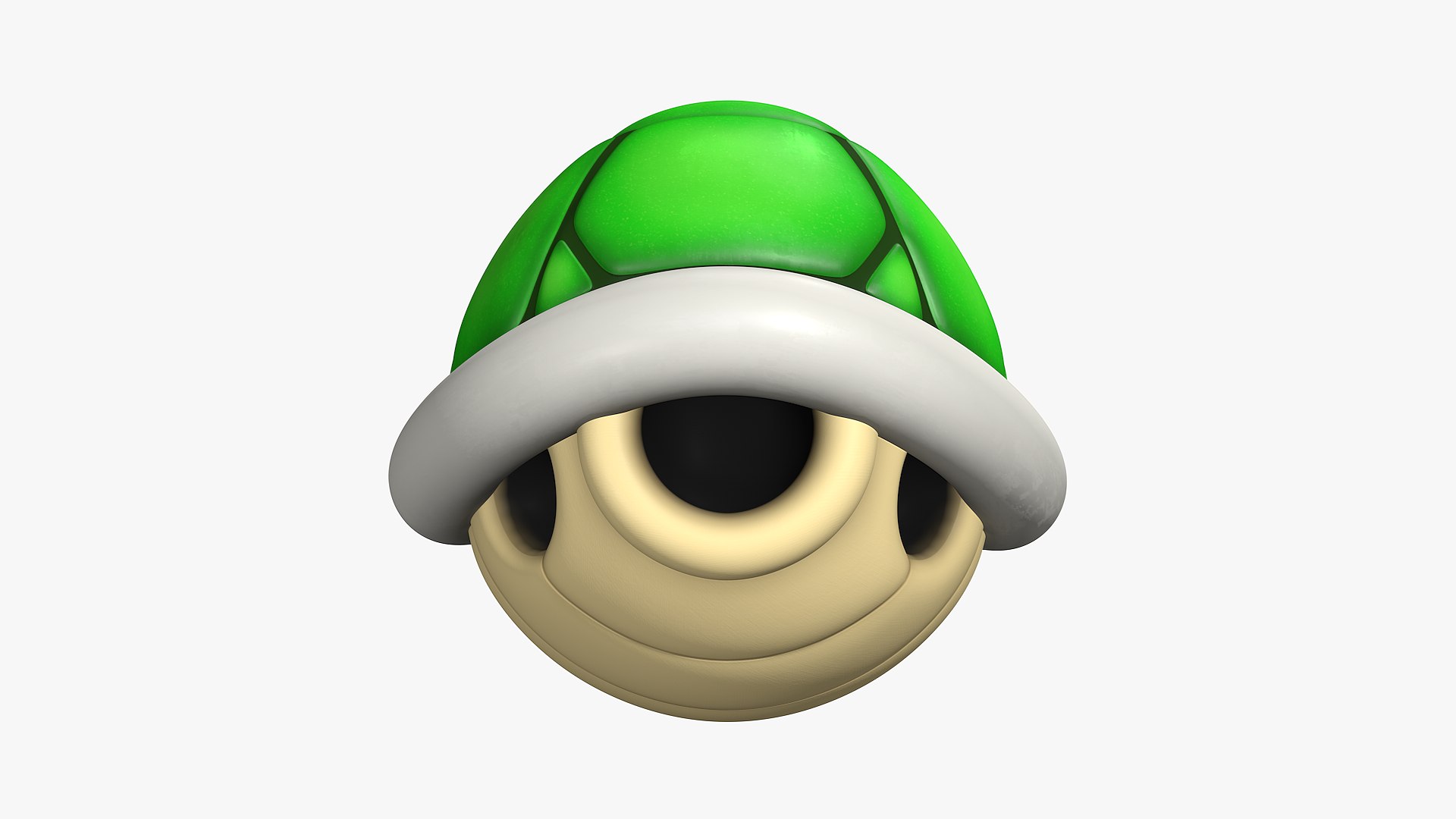 Mario Bros Koopa Shell Green Cinematic 3D Model - TurboSquid 2059829