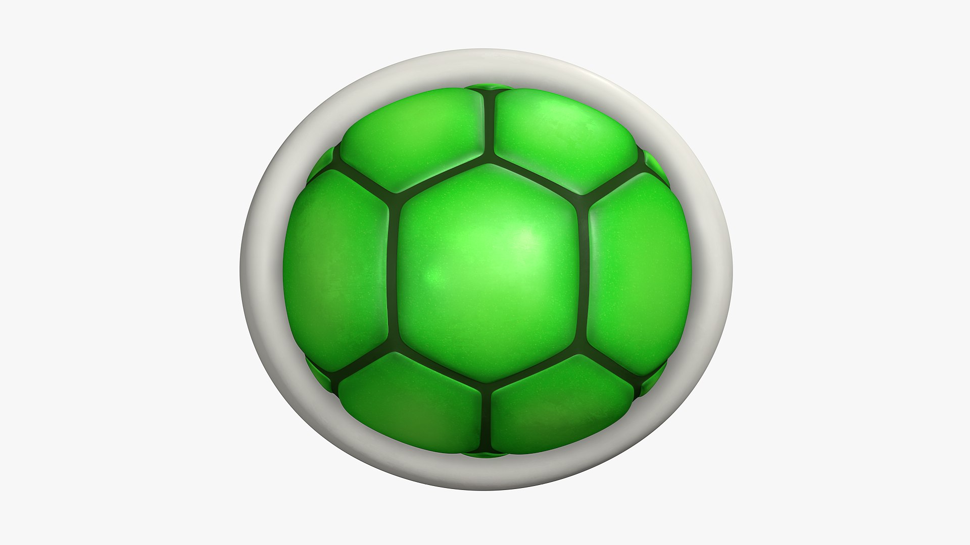 Mario Bros Koopa Shell Green Cinematic 3D Model - TurboSquid 2059829