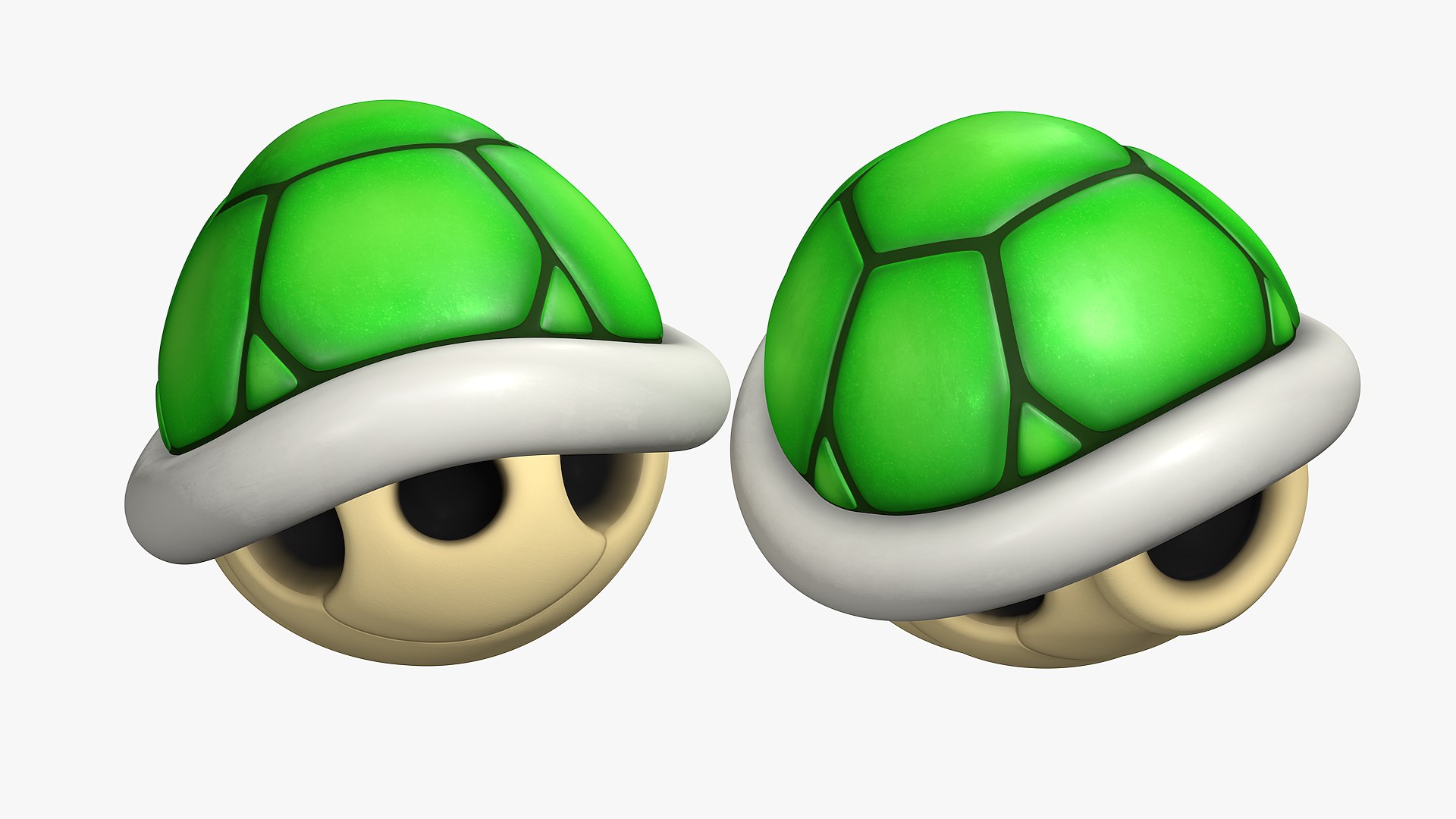 Mario Bros Koopa Shell Green Cinematic 3D Model - TurboSquid 2059829