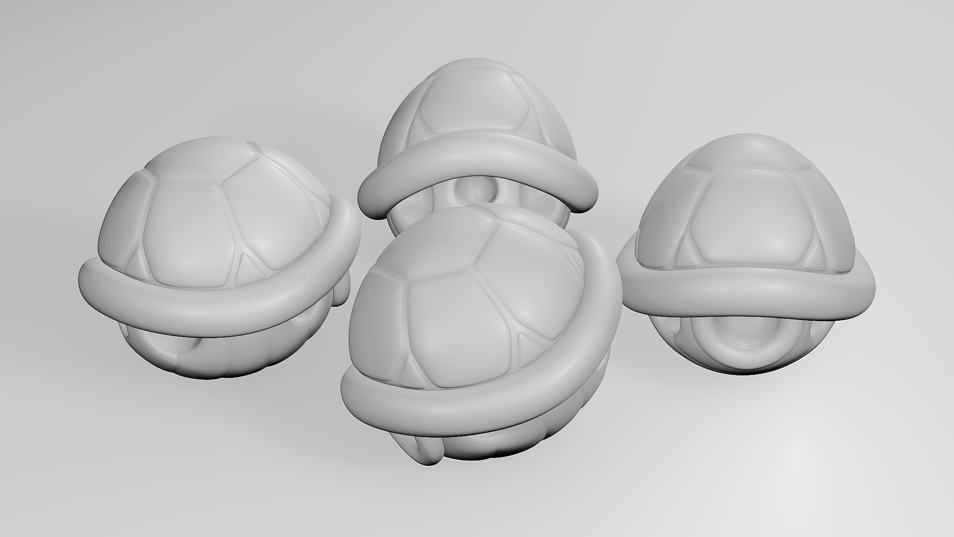 Mario Bros Koopa Shell Green Cinematic 3D Model - TurboSquid 2059829
