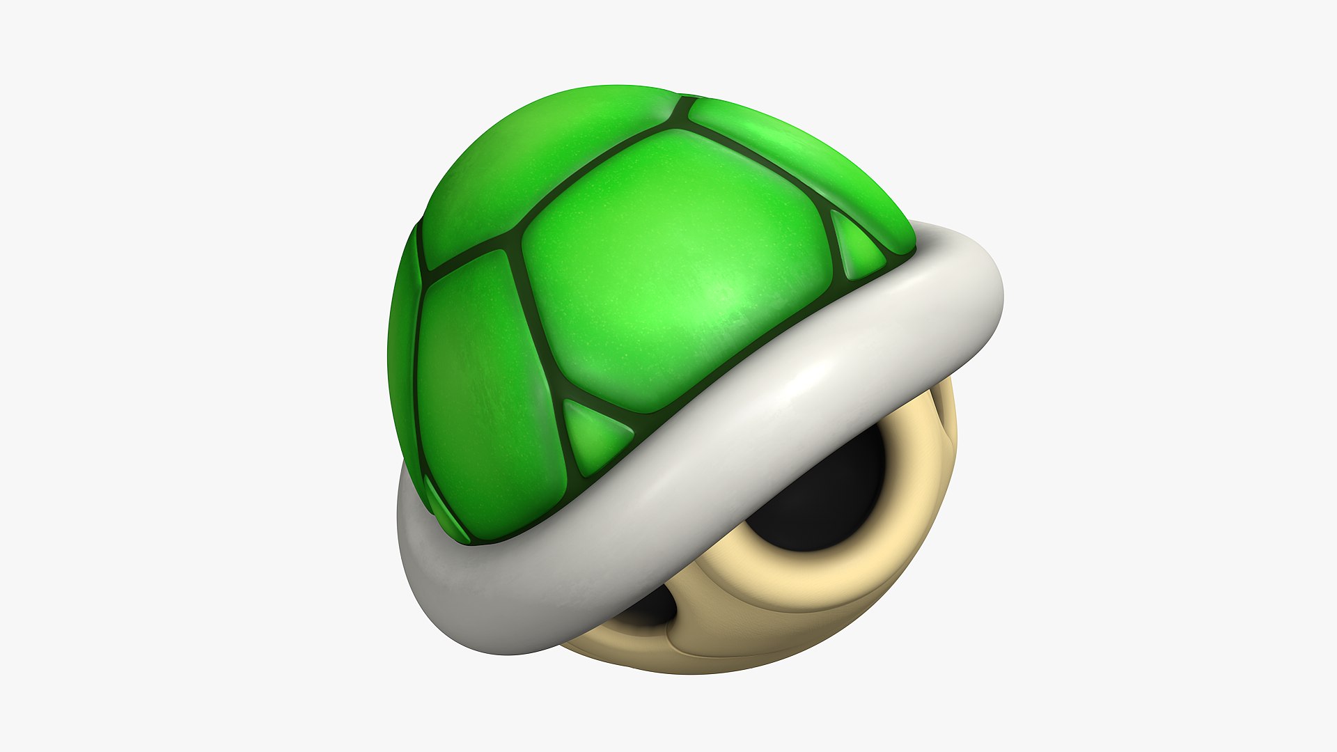 Mario Bros Koopa Shell Green Cinematic 3D Model - TurboSquid 2059829