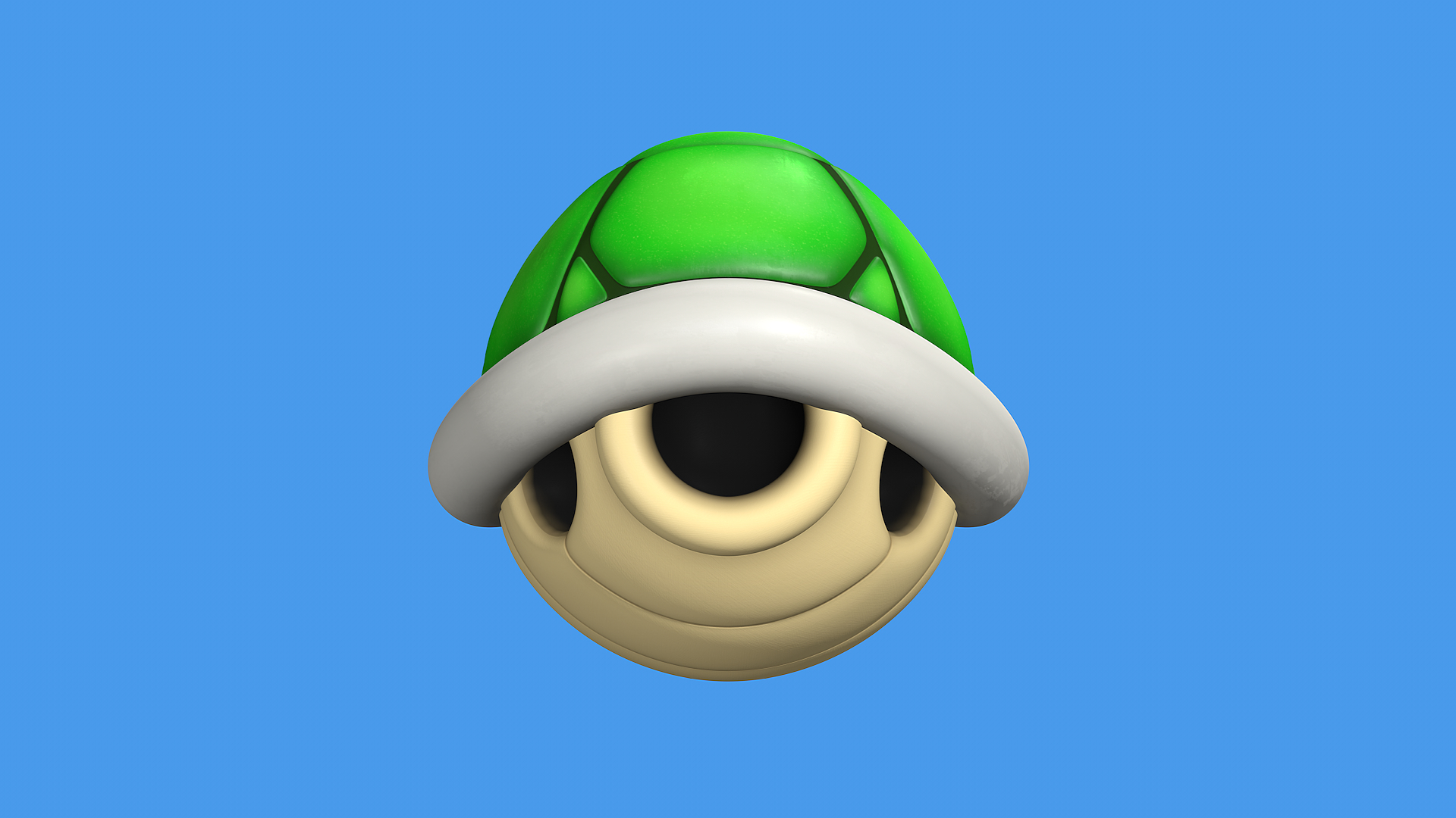 Mario Bros Koopa Shell Green Cinematic 3D Model - TurboSquid 2059829