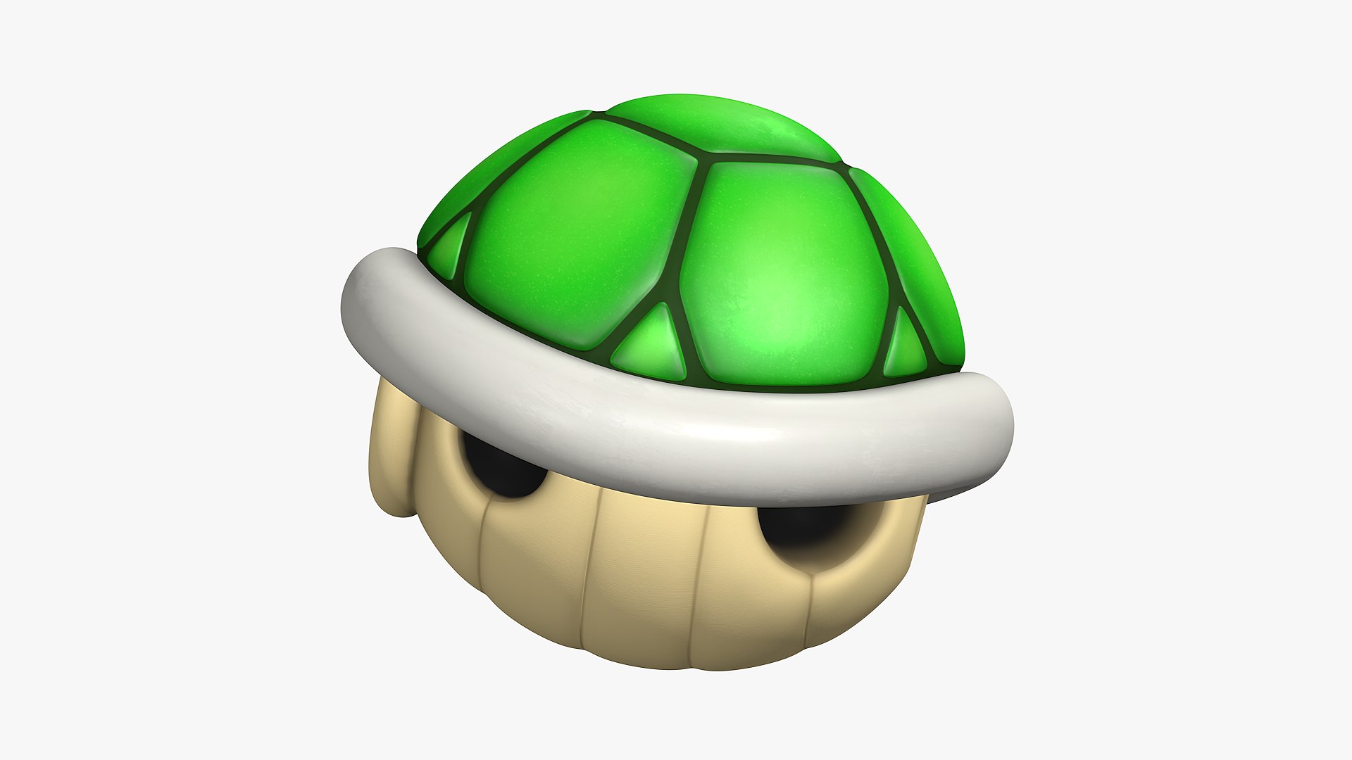 Mario Bros Koopa Shell Green Cinematic 3D Model - TurboSquid 2059829