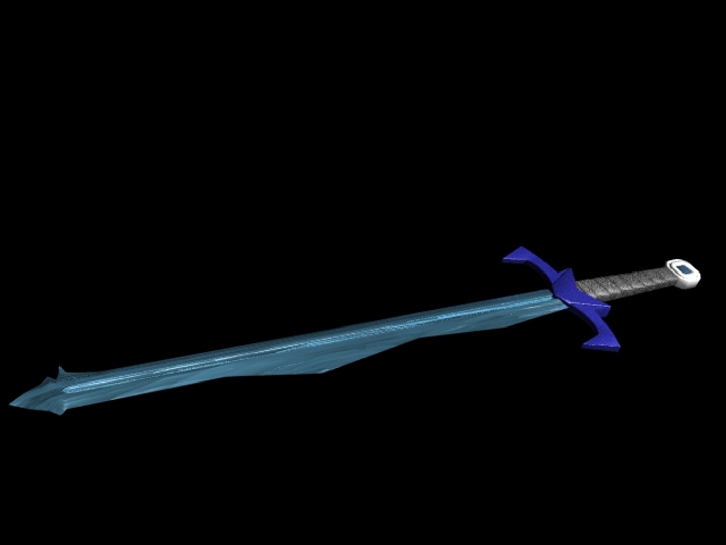 3d model of sword water