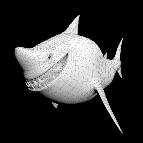 3d ready shark model